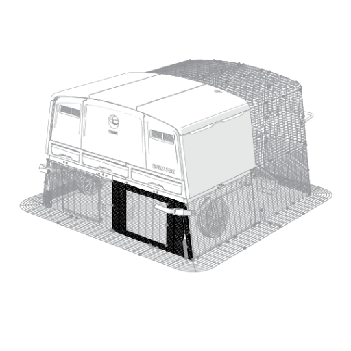 Eglu Pro Run Panel Frame Rear Right (114.0099) | Omlet