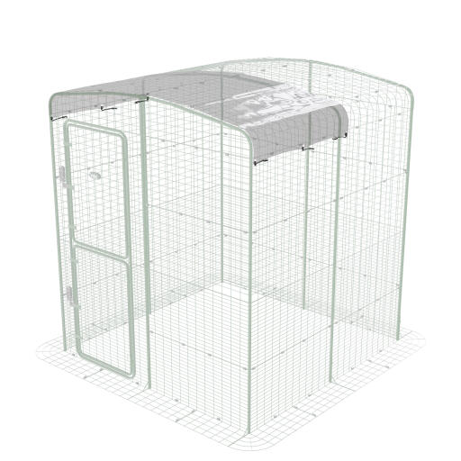 Clear Cover with Gutter Edge for Walk in Run – 2m | Omlet