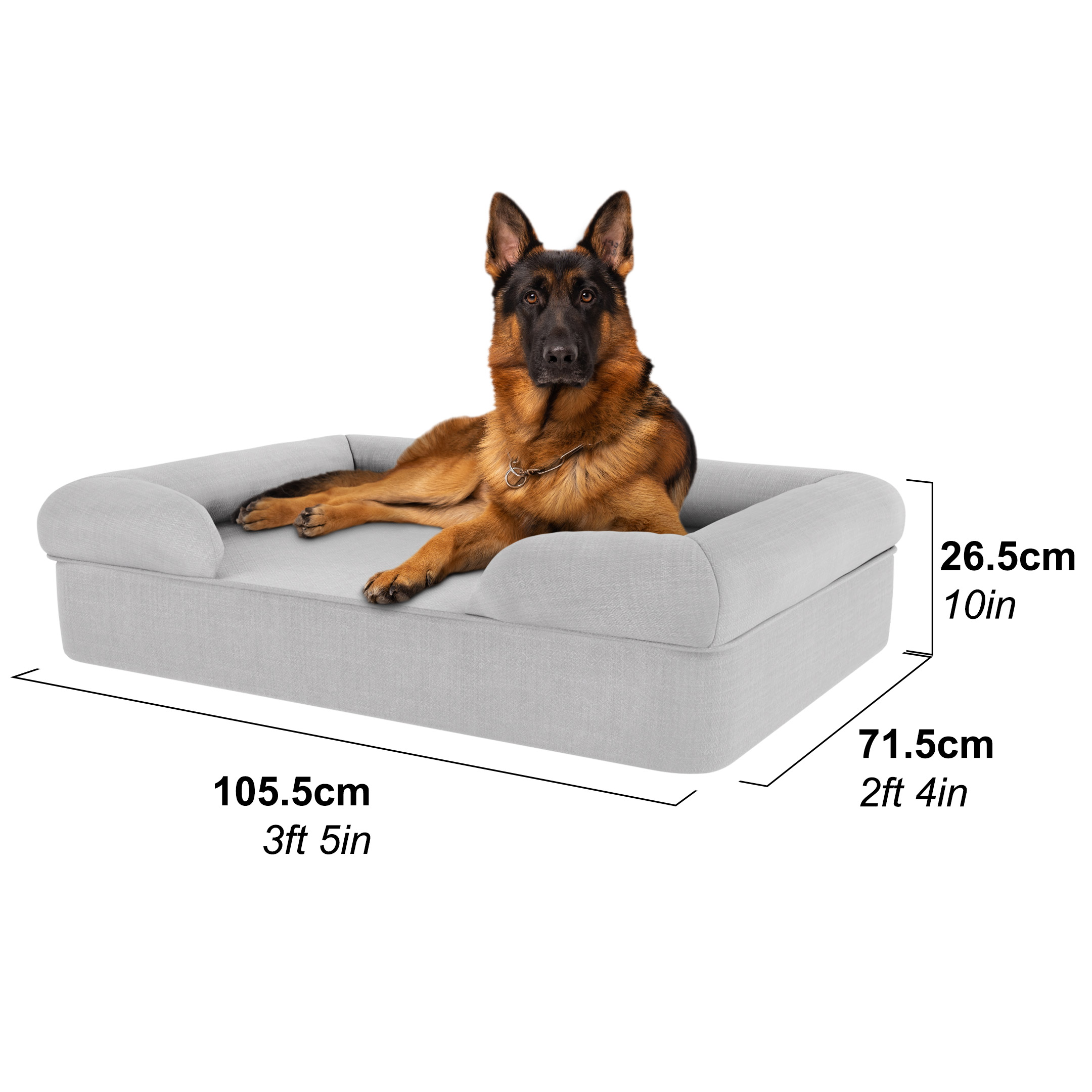 Memory Foam Bolster Dog Beds | Omlet