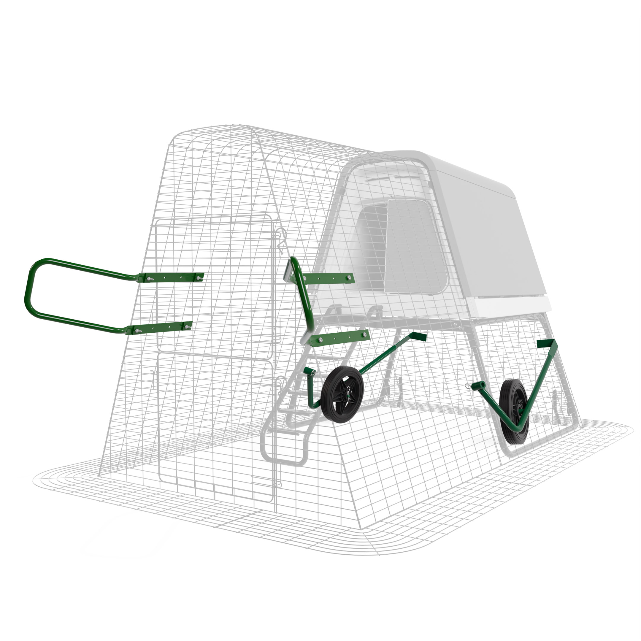 Eglu Go Up Wheel Set + Run Handles | Omlet