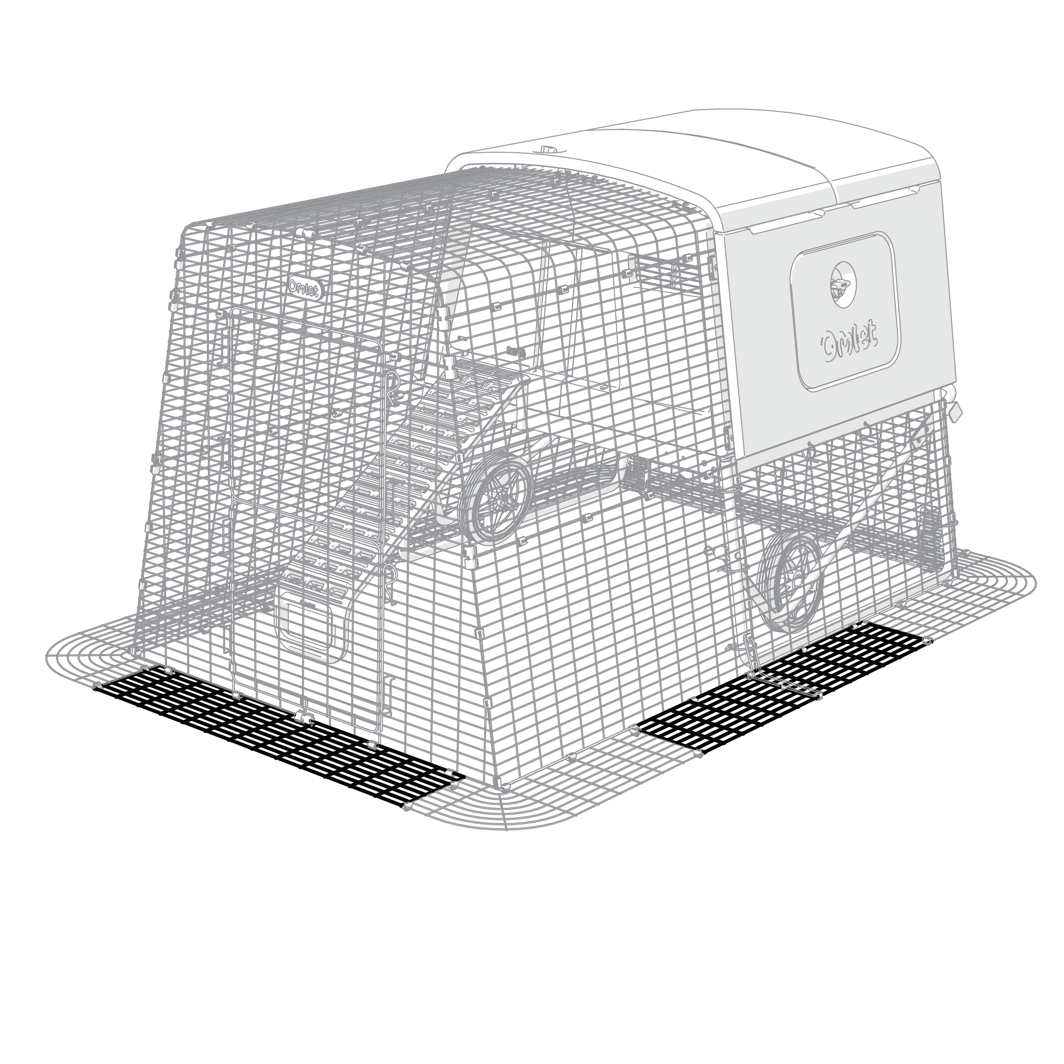 Eglu Cube Mk2 & Eglu Pro Run Panel Skirt Straight | Omlet