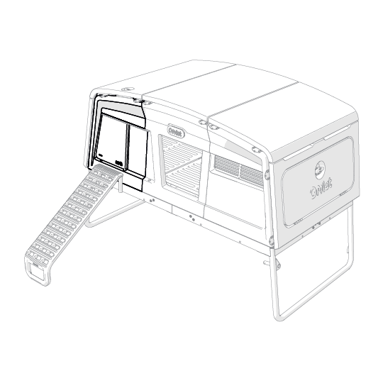 Eglu Pro Front Panel Right Assembly (114.0041) | Omlet