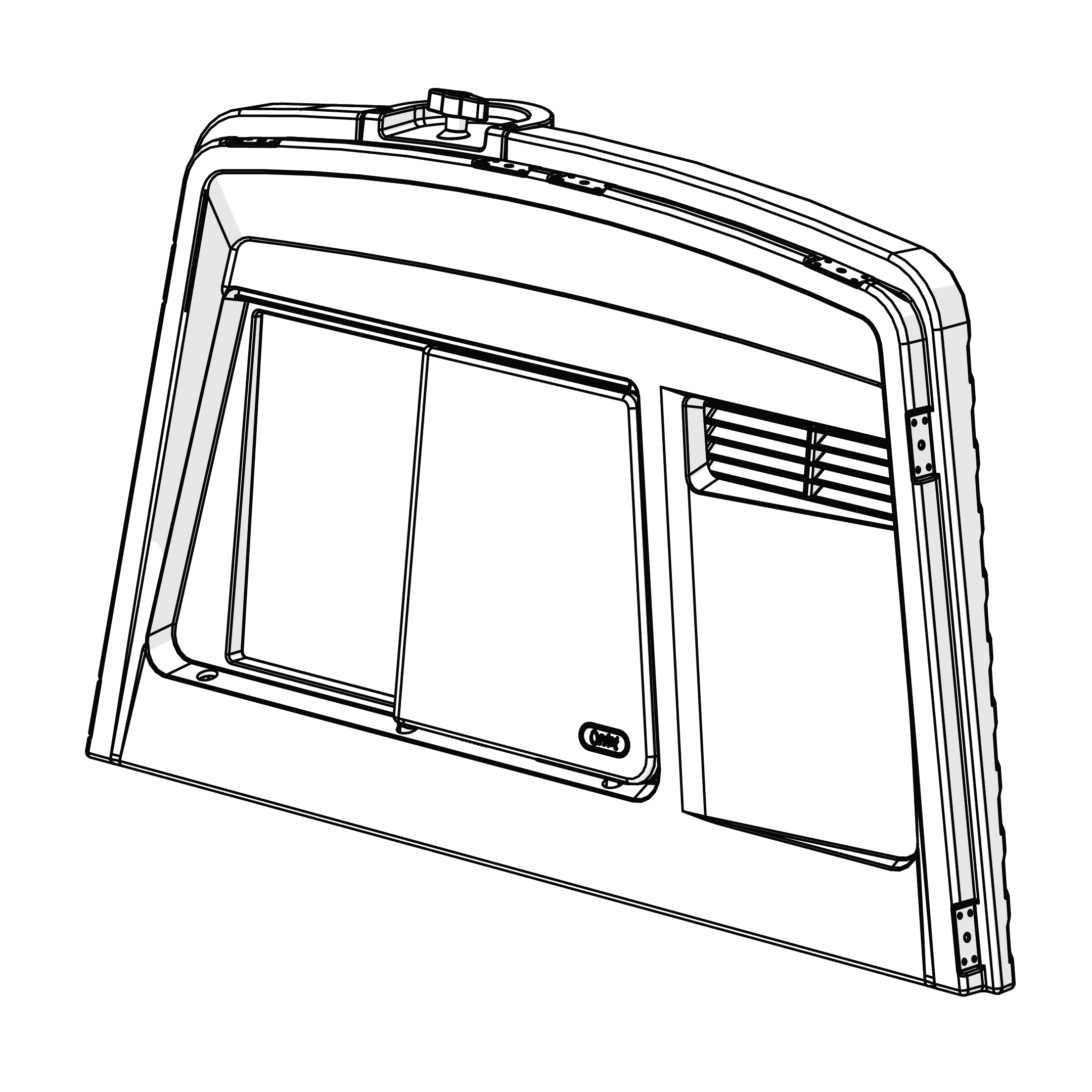 Eglu Cube Mk2 Front Panel Assembly - Green | Omlet