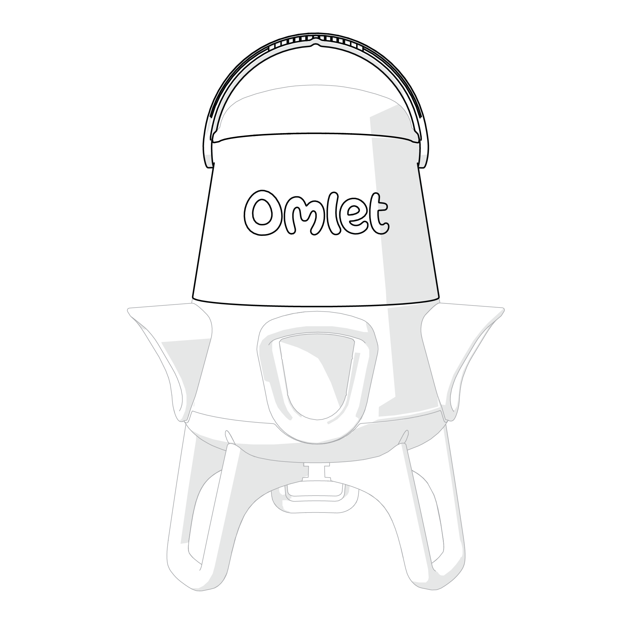 No Waste Chicken Feeder 5kg - Hopper | Omlet