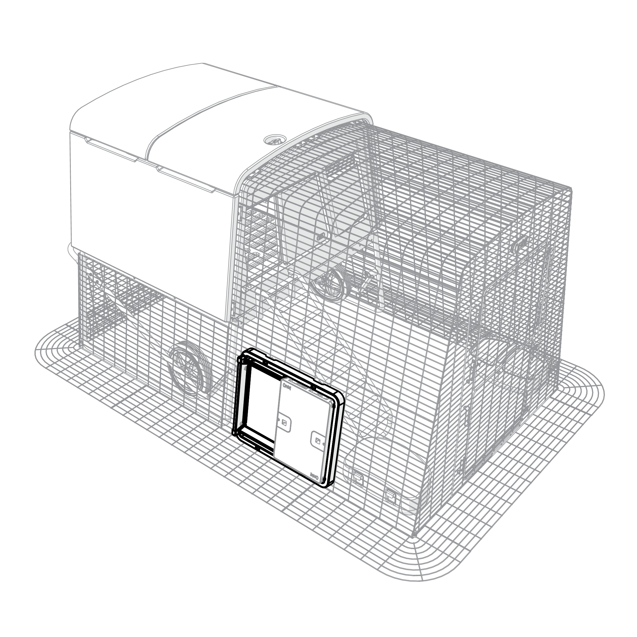 Autodoor Frame with Motor Assembly | Omlet