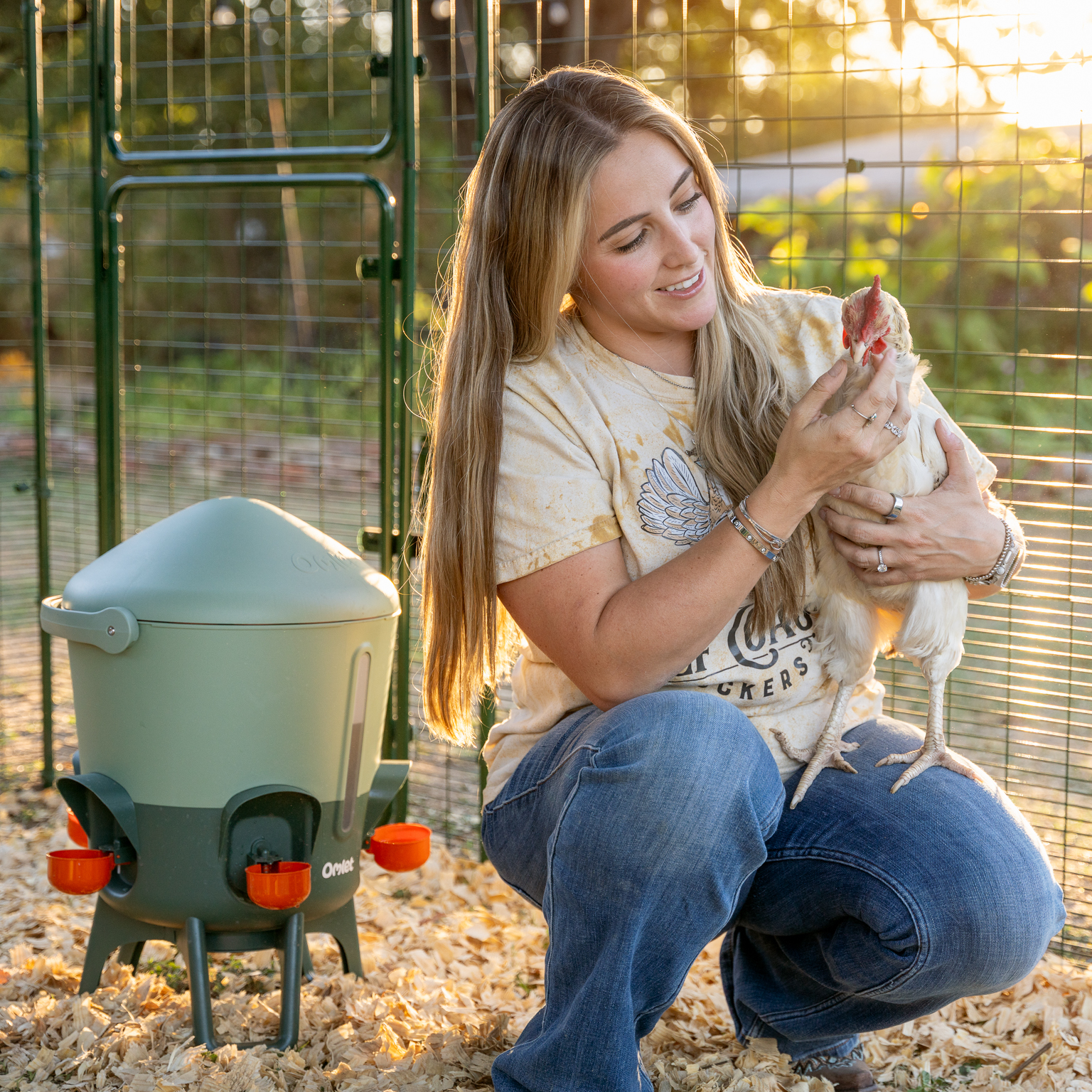 Insulated Stay Clean Chicken Drinker that keeps water fluid in the ...