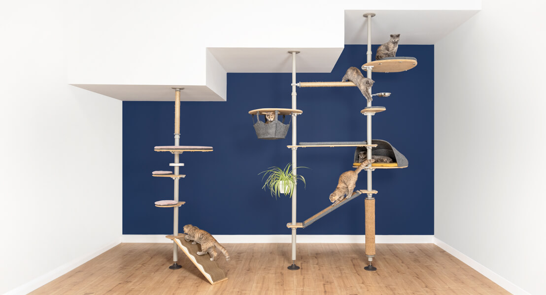 Freestyle Floor to Ceiling Cat Tree - Customisable Cat Tower | Omlet