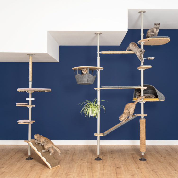 Freestyle Floor to Ceiling Cat Tree - Customisable Cat Tower | Omlet