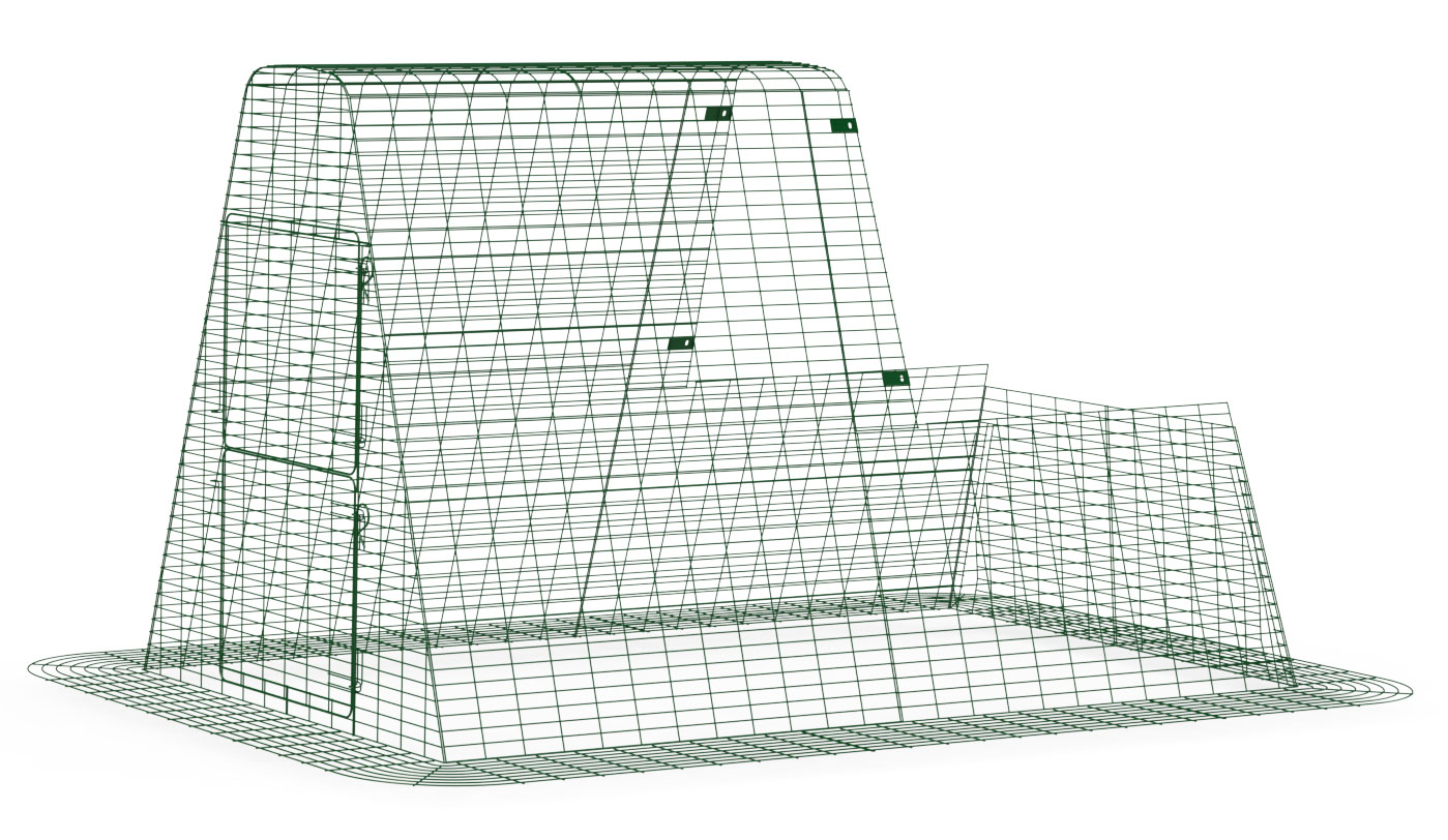 Eglu Go Up - 2m Chicken Coop Run | Omlet