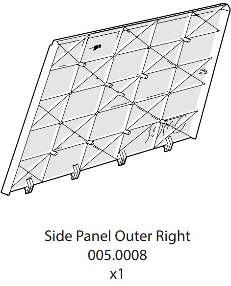 Eglu Go - Side Outer Panel Right - Green | Omlet