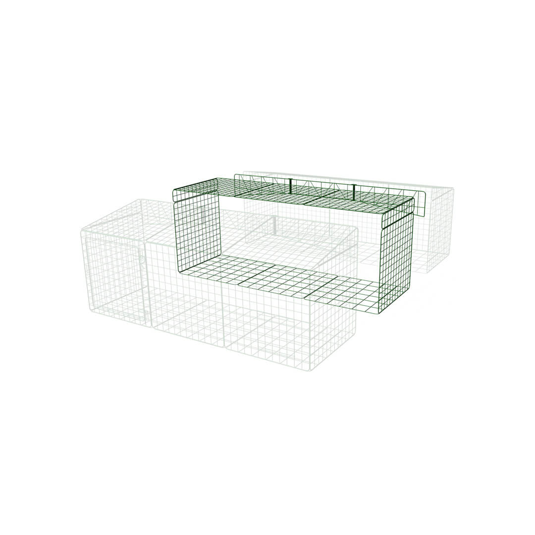 Extension for Zippi Rabbit Run with Roof and Underfloor Mesh - Single ...