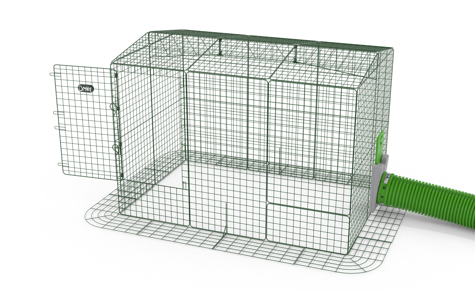 Zippi Rabbit Run with Roof and Skirt - Double Height | Omlet