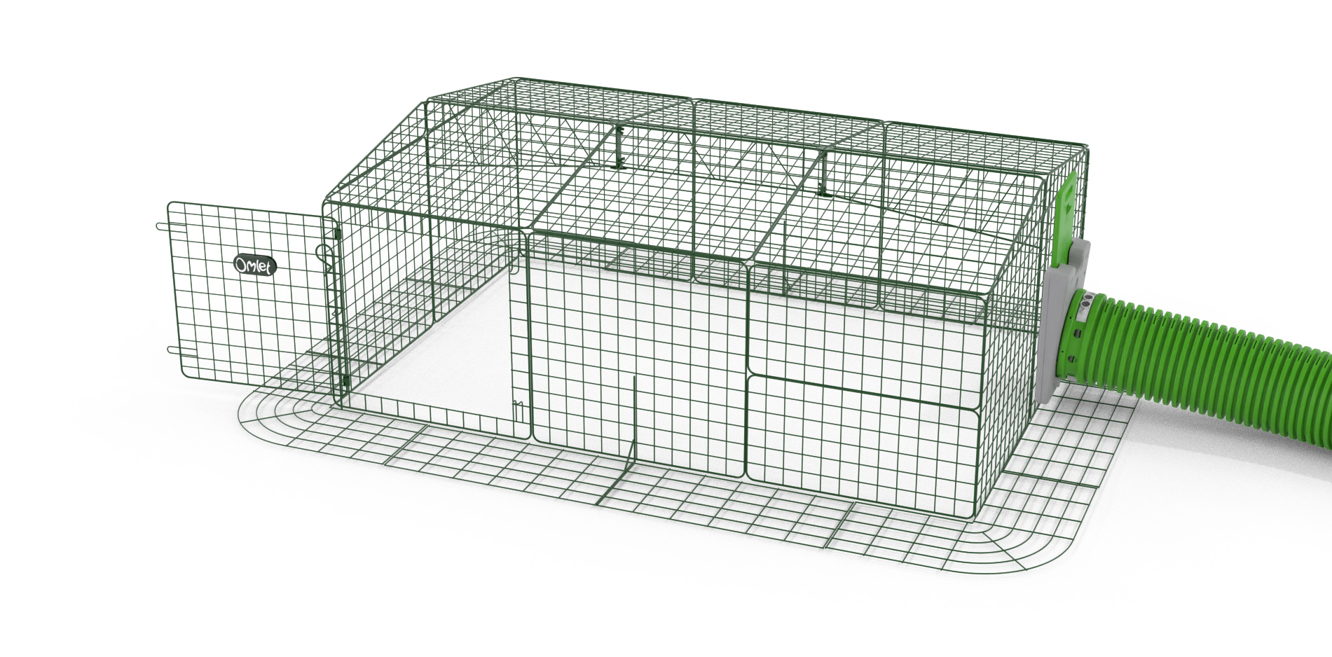 Zippi Rabbit Run with Roof and Skirt - Single Height | Omlet